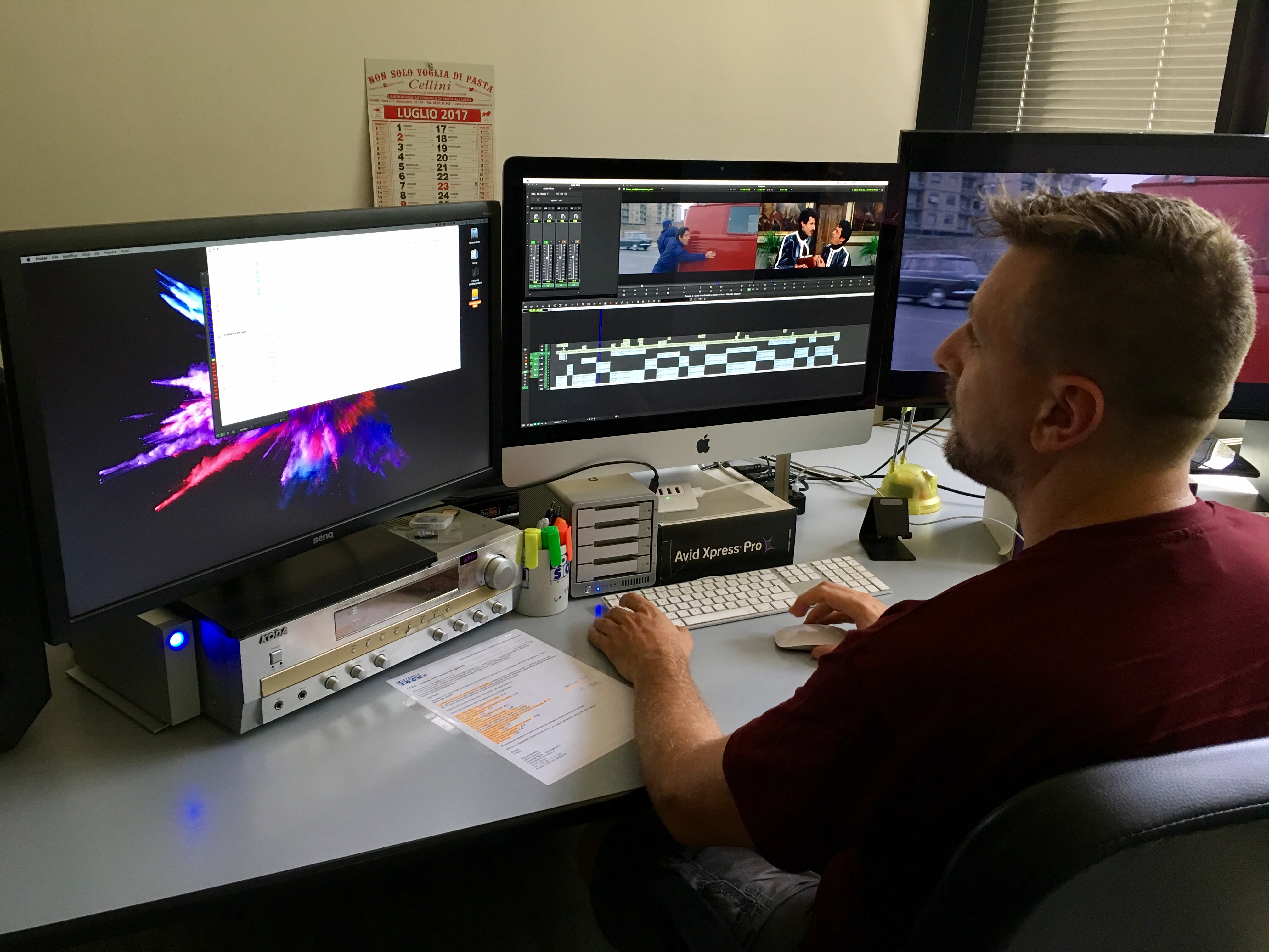 Newspaper Editor Working